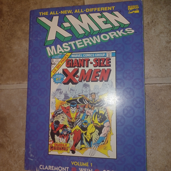 Marvel | Other | Marvel Xmen Masterworks Volume Comic Blue And Yellow ...